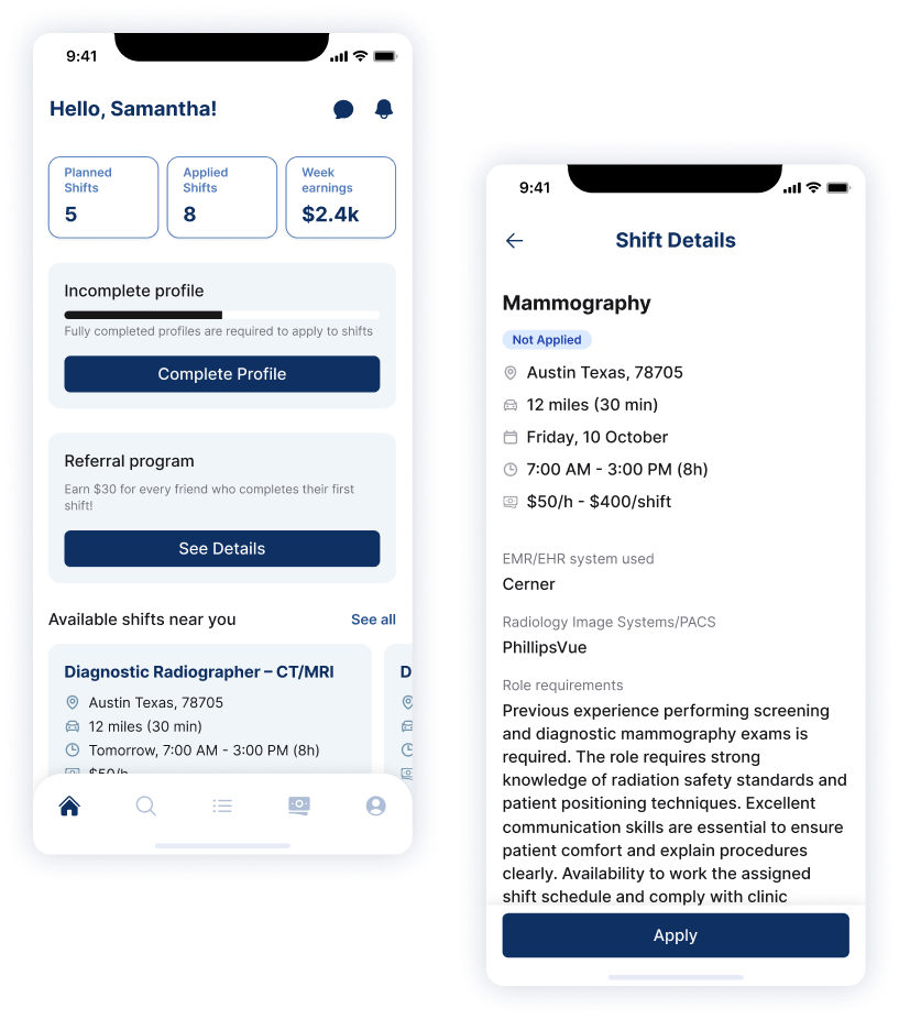 RadShifts - Radiology Staffing Platform
